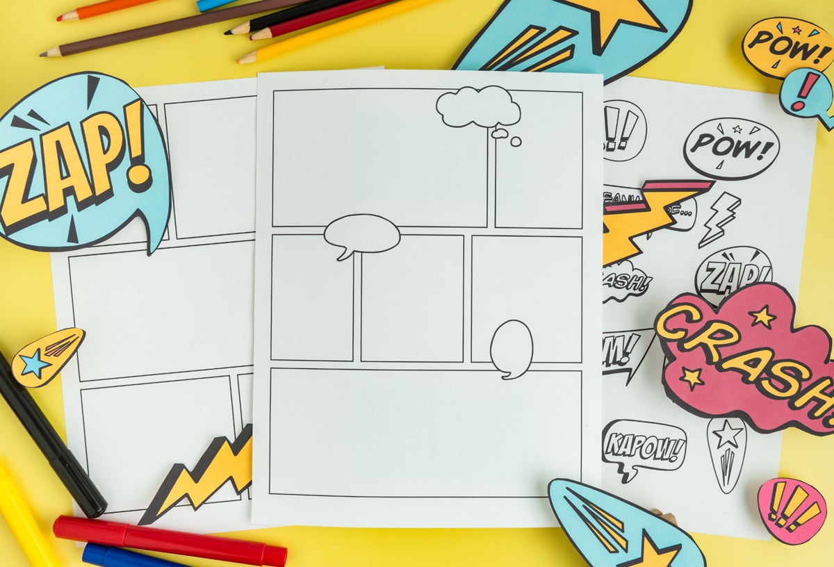 Comic Strip Templates (Free Printables) - The Best Ideas for Kids