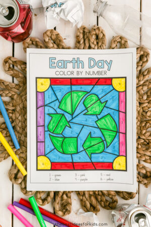 Earth Day Color By Number (Free Printables) - The Best Ideas for Kids