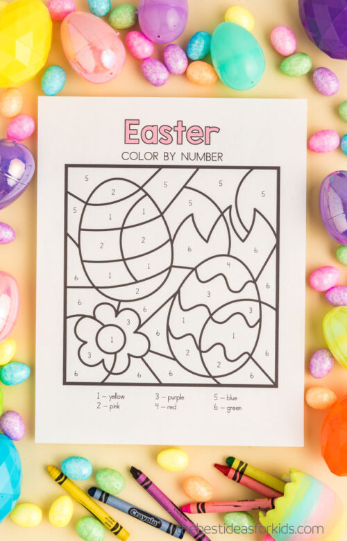 Easter Color By Number (Free Printables) - The Best Ideas for Kids