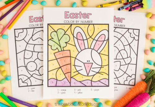 Easter Color By Number (Free Printables) - The Best Ideas for Kids