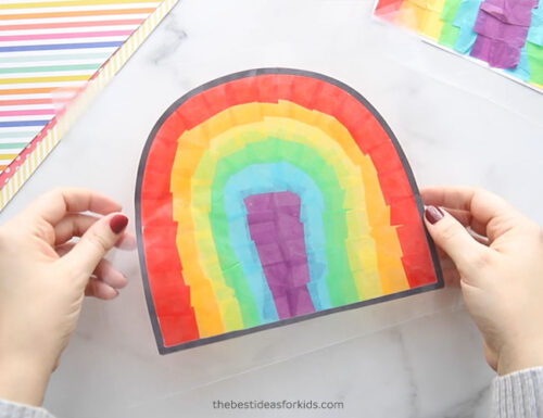 Rainbow Suncatcher (with free template) - The Best Ideas for Kids