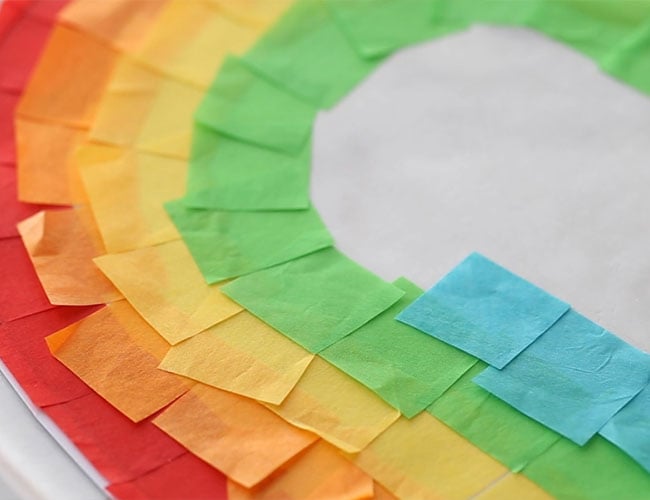 Rainbow Suncatcher (with free template) - The Best Ideas for Kids