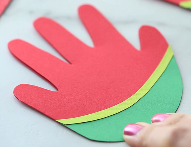 Watermelon Handprint - The Best Ideas for Kids