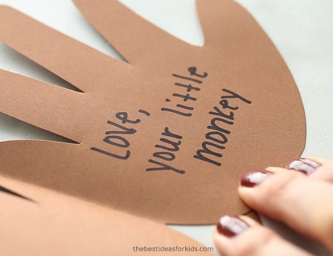 Monkey Handprint - The Best Ideas for Kids