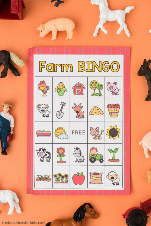 Farm Bingo (Free Printable) - The Best Ideas for Kids