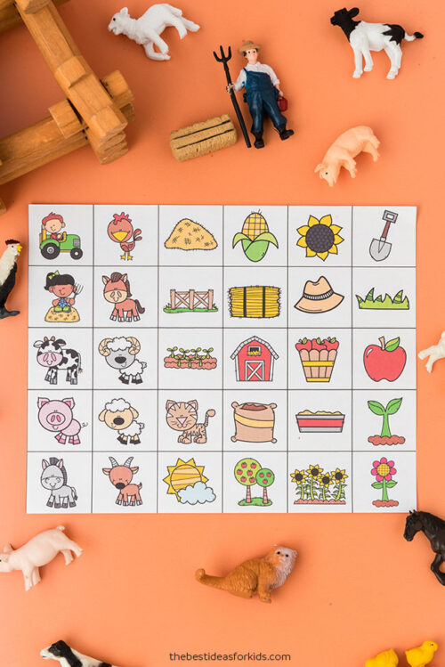 Farm Bingo (Free Printable) - The Best Ideas for Kids
