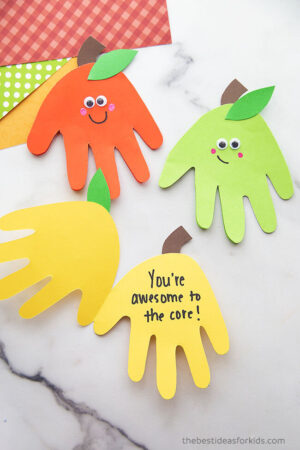 Apple Handprint - The Best Ideas for Kids