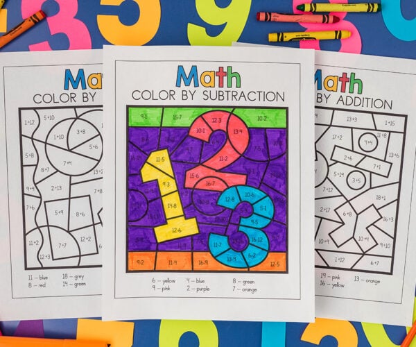 Color by Number Free Printables - The Best Ideas for Kids