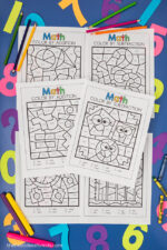 Math Color By Number (Free Printables) - The Best Ideas for Kids