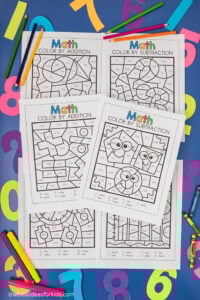 Math Color By Number (Free Printables) - The Best Ideas for Kids
