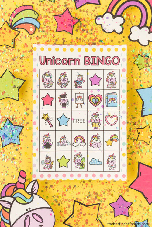 Unicorn Bingo (Free Printable) - The Best Ideas for Kids