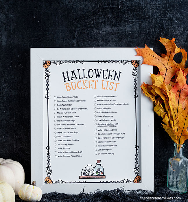 Halloween Bucket List - The Best Ideas for Kids