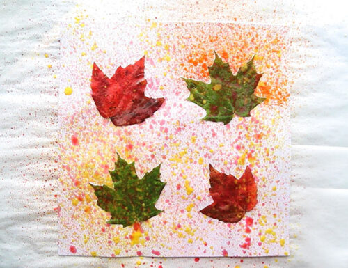 Leaf Spray Painting - The Best Ideas for Kids