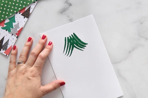 Fork Painted Christmas Tree - The Best Ideas for Kids