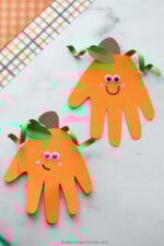 Pumpkin Handprint - The Best Ideas for Kids