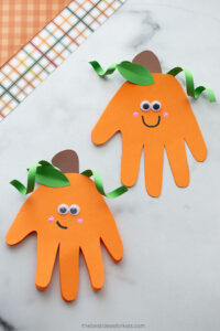 Pumpkin Handprint - The Best Ideas for Kids
