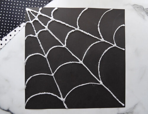 Salt Painted Spiderweb - The Best Ideas for Kids