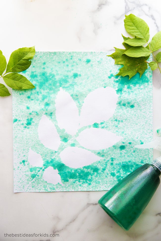 Leaf Spray Painting - The Best Ideas for Kids