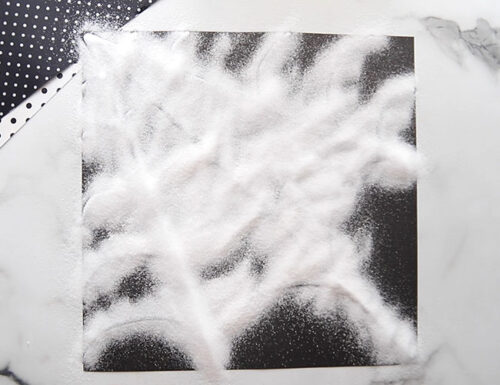 Salt Painted Spiderweb - The Best Ideas for Kids