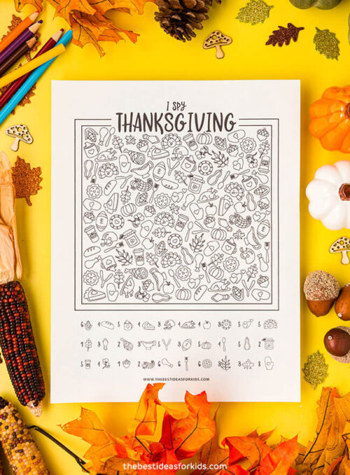 Thanksgiving I Spy (Free Printable) - The Best Ideas for Kids