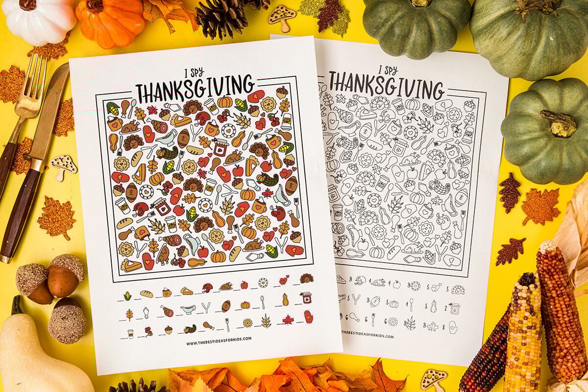 Thanksgiving I Spy (Free Printable) - The Best Ideas for Kids