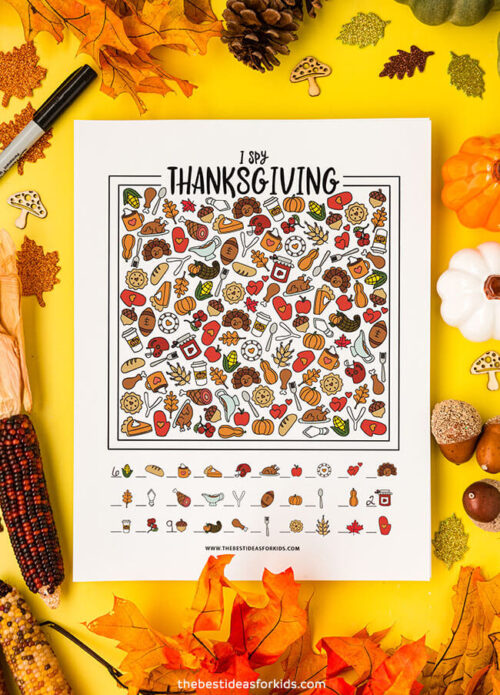 Thanksgiving I Spy (Free Printable) - The Best Ideas for Kids
