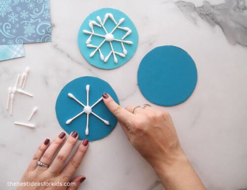 Q-tip Snowflake - The Best Ideas for Kids