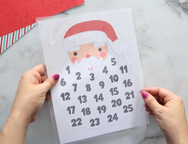 Santa Beard Countdown (Free Printable) - The Best Ideas for Kids