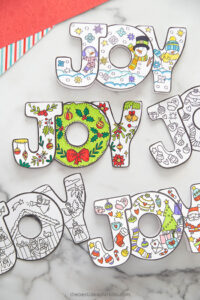 Joy Christmas Card (Free Printable) - The Best Ideas for Kids