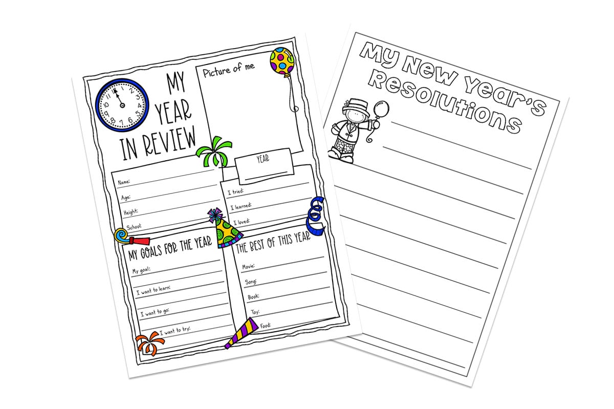 Free New Year's Resolution Printables - The Best Ideas for Kids