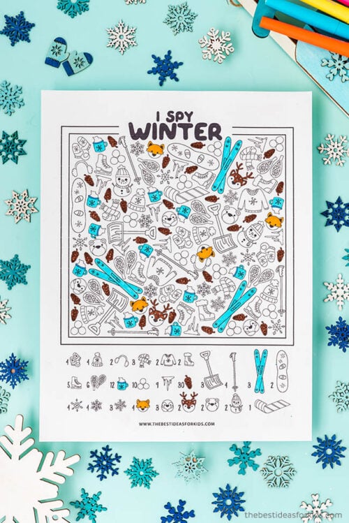 Winter I Spy (Free Printables) - The Best Ideas for Kids