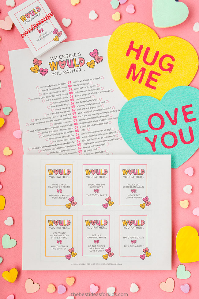 25 Valentine's Day Would You Rather (Free Printables) - The Best Ideas ...