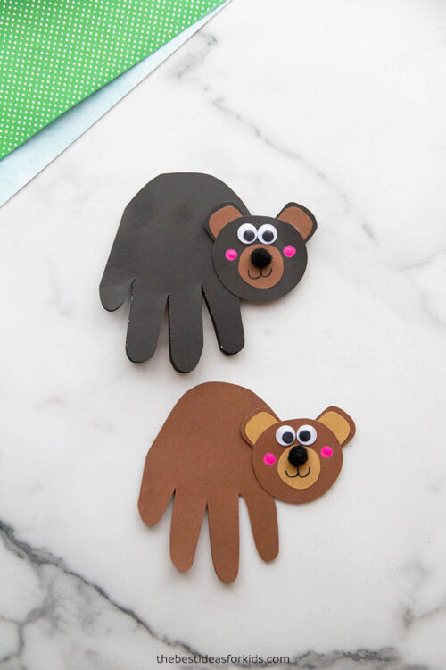 Bear Handprint - The Best Ideas for Kids