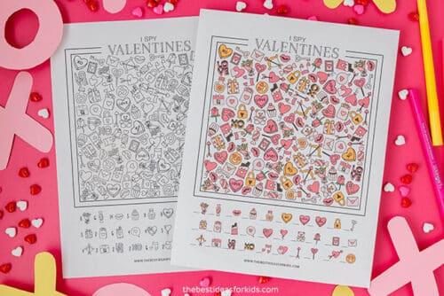 Valentine I Spy (Free Printables) - The Best Ideas for Kids