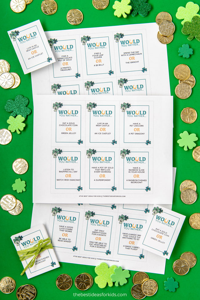 St Patrick's Day Would You Rather (Free Printables) - The Best Ideas ...