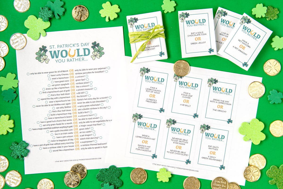St Patrick's Day Would You Rather (Free Printables) - The Best Ideas ...