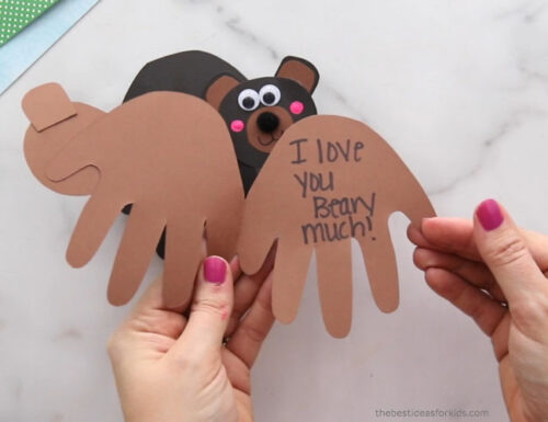 Bear Handprint - The Best Ideas for Kids