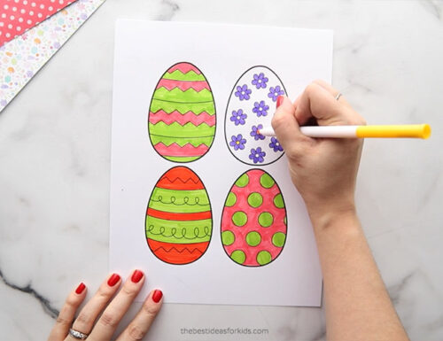 Paper Easter Egg Wreath (Free Printables) - The Best Ideas for Kids