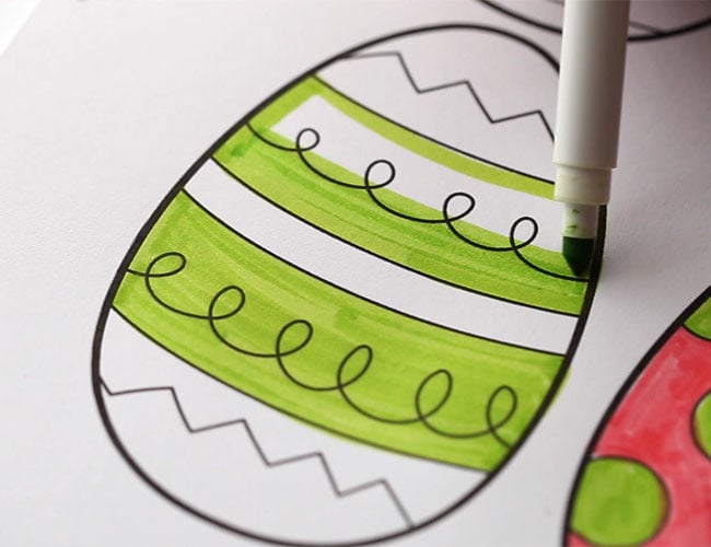 Paper Easter Egg Wreath (Free Printables) - The Best Ideas for Kids