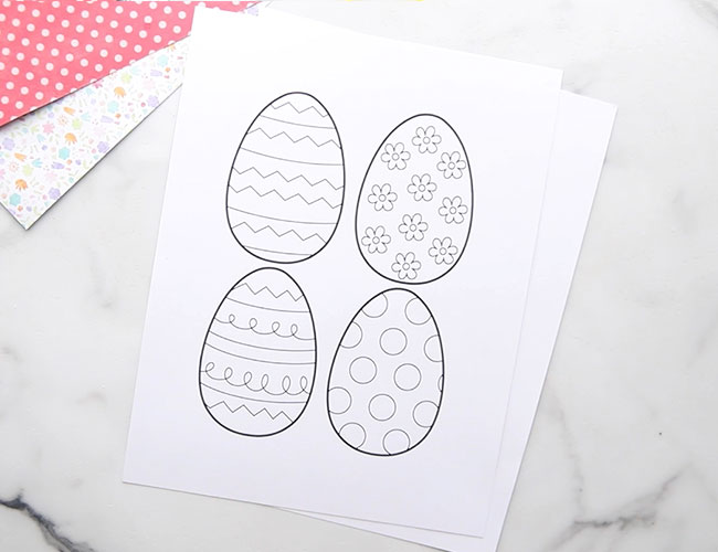 Paper Easter Egg Wreath (Free Printables) - The Best Ideas for Kids