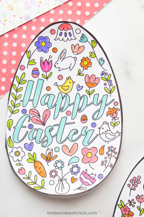 Easter Egg Cards (Free Printables) - The Best Ideas for Kids