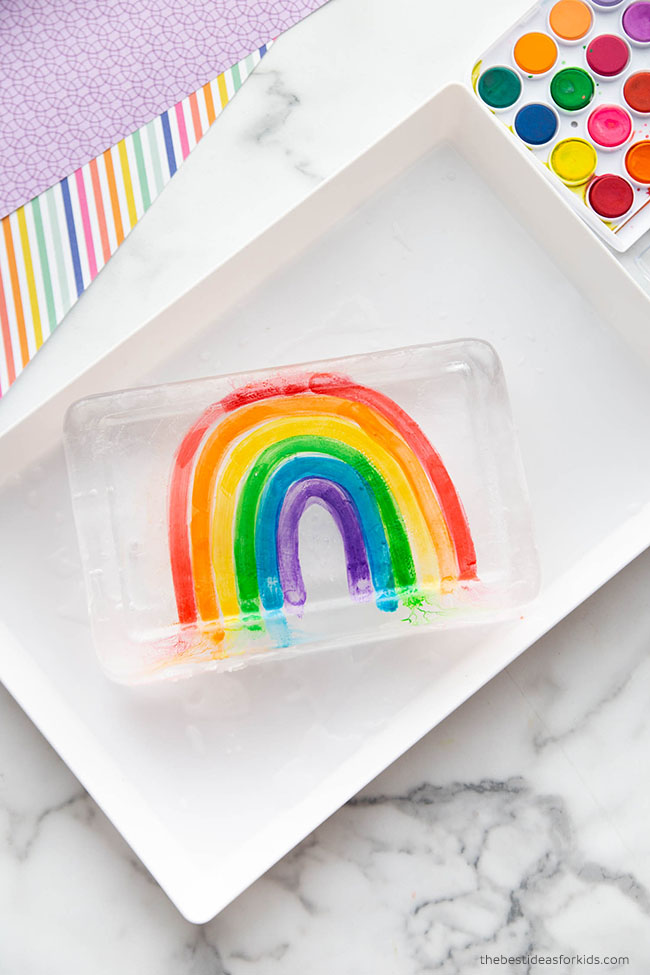 Painting on Ice - The Best Ideas for Kids