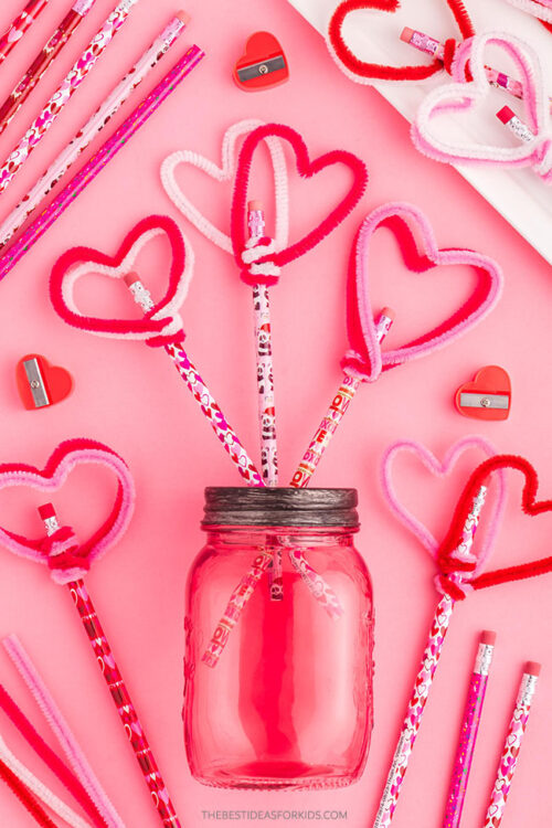 Heart Pencil Toppers Craft - The Best Ideas for Kids