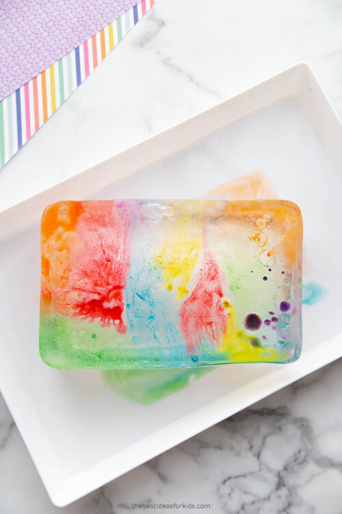 Painting on Ice - The Best Ideas for Kids