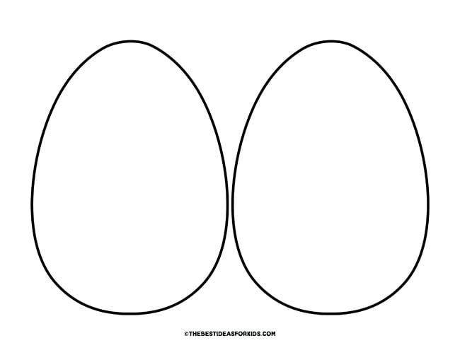 Easter Egg Templates (Free Printables) - The Best Ideas for Kids