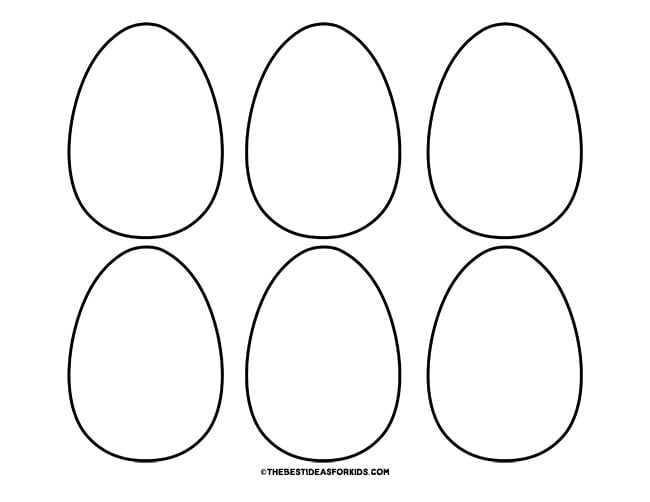 Easter Egg Templates (Free Printables) - The Best Ideas for Kids