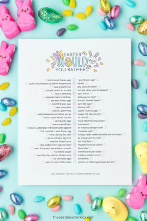 Easter Would You Rather Questions (Free Printables) - The Best Ideas ...