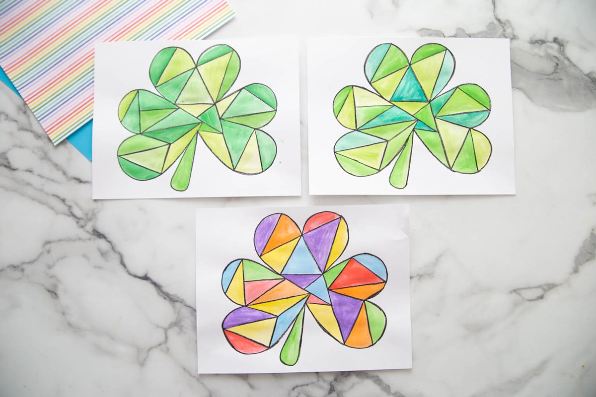 Watercolor Shamrock Art - The Best Ideas for Kids
