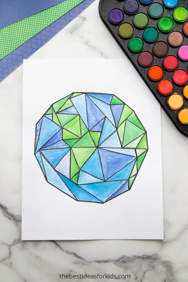 Earth Day Watercolor Art - The Best Ideas for Kids