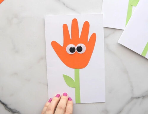Handprint Flower Cards - The Best Ideas for Kids